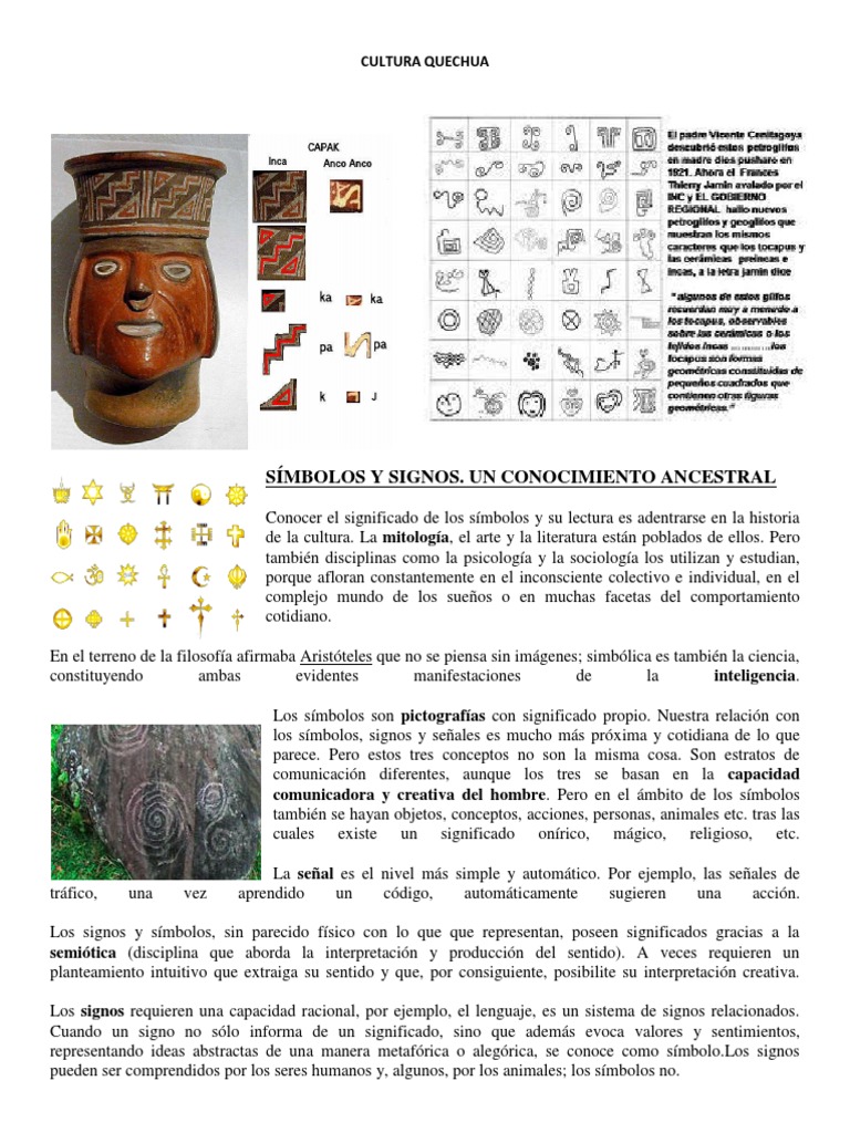 Cultura Quechua | PDF | Los símbolos | Science