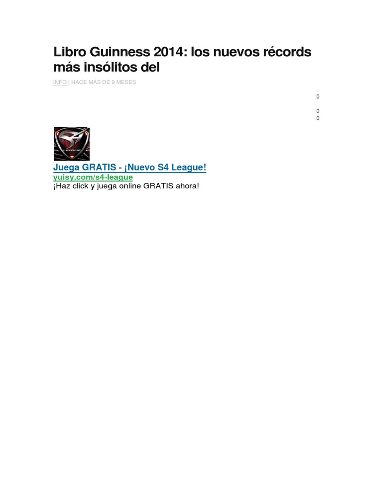 Libro Guinness 2014 | PDF
