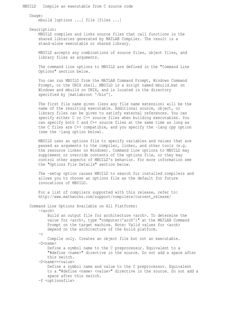 M Build Help | PDF | Command Line Interface | C (Programming Language)