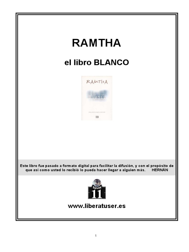 El Libro Blanco - Ramtha | PDF