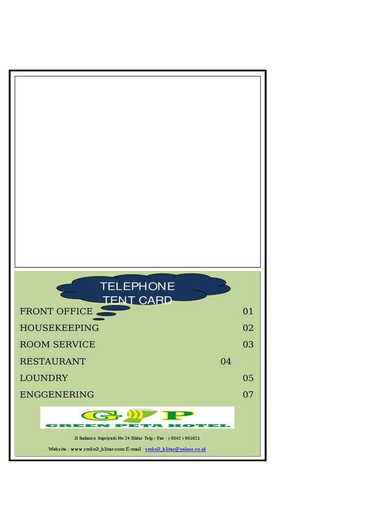 Tent Card New Version | PDF