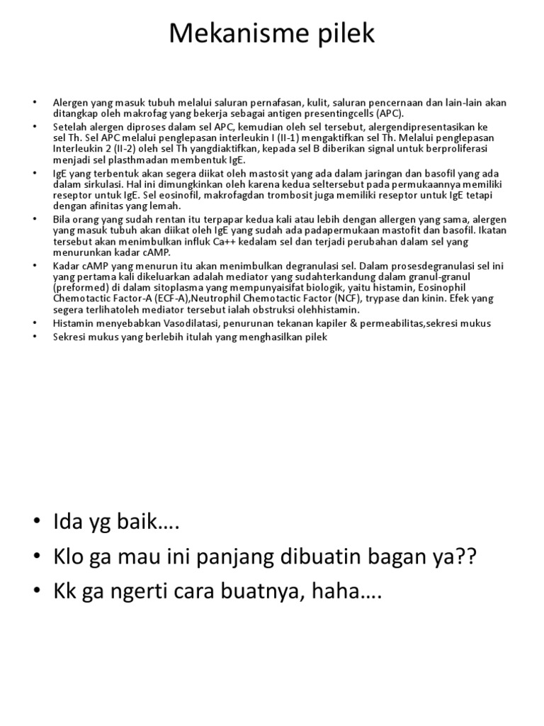 Mekanisme Pilek | PDF