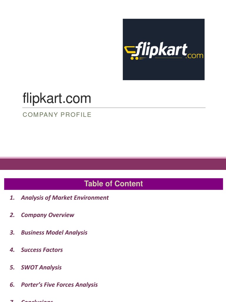 Flipkart SWOT Analysis and Insights | PDF | E Commerce | Online Shopping