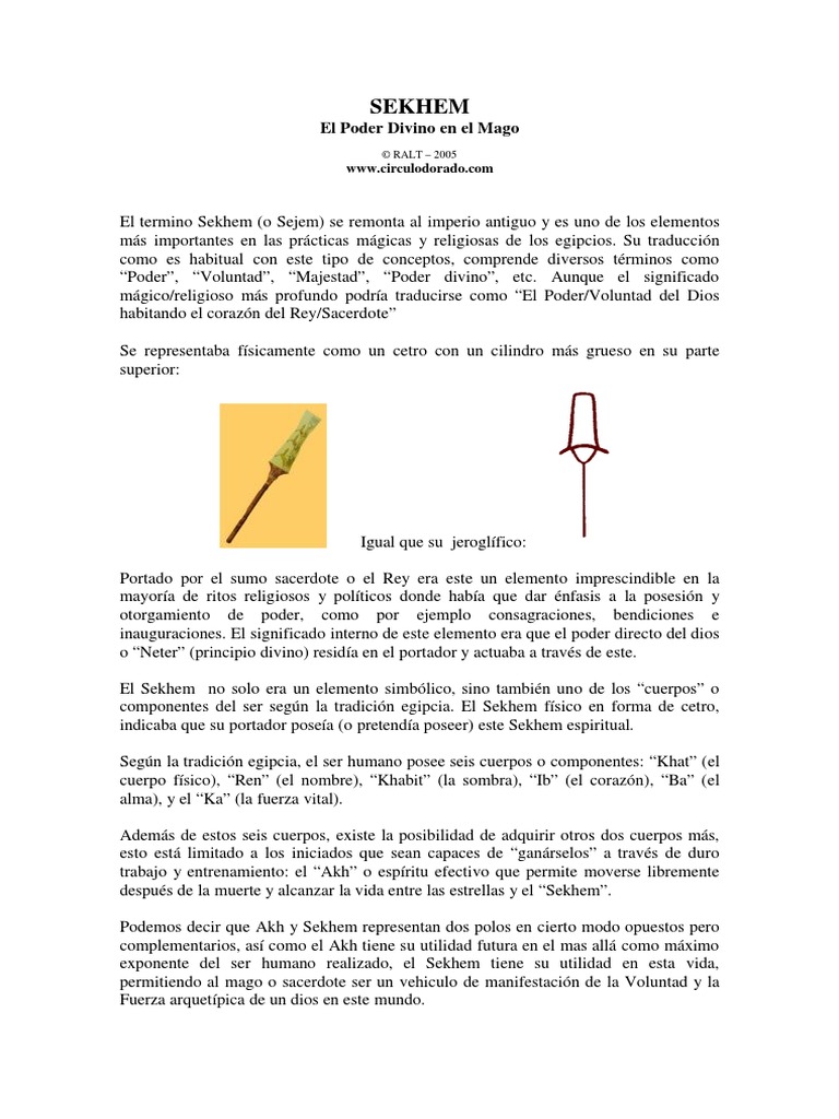 Sekhem | PDF | Sacerdote | Divinidad