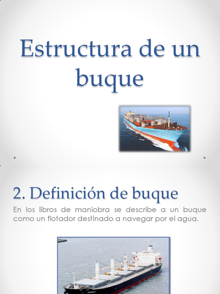 Estructura de Un Buque | Barcos | Buques