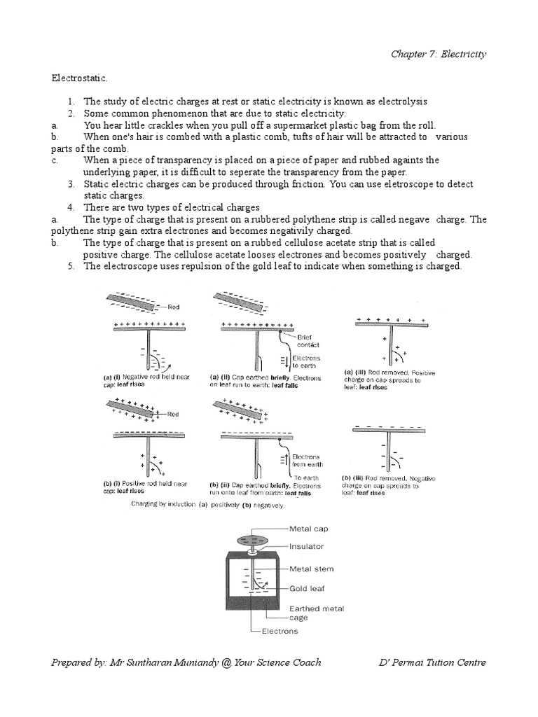 Science Chapter 7 PMR | PDF | Electric Current | Electrical Resistance ...