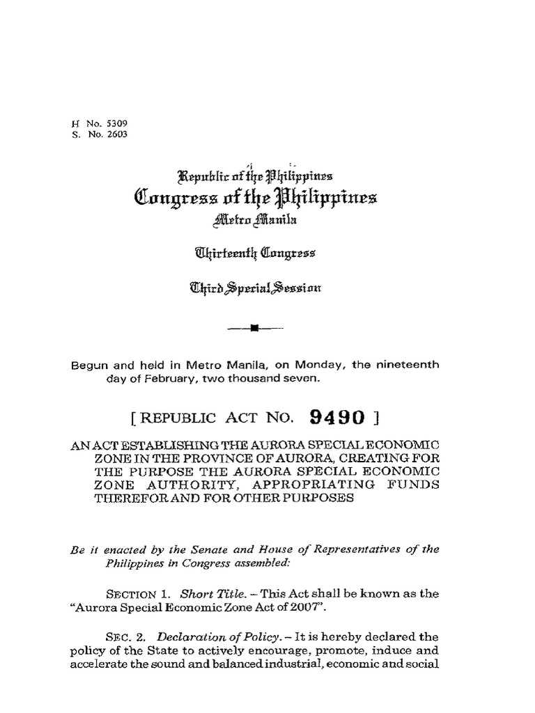 Ra 9490 | PDF | Taxes | Local Government
