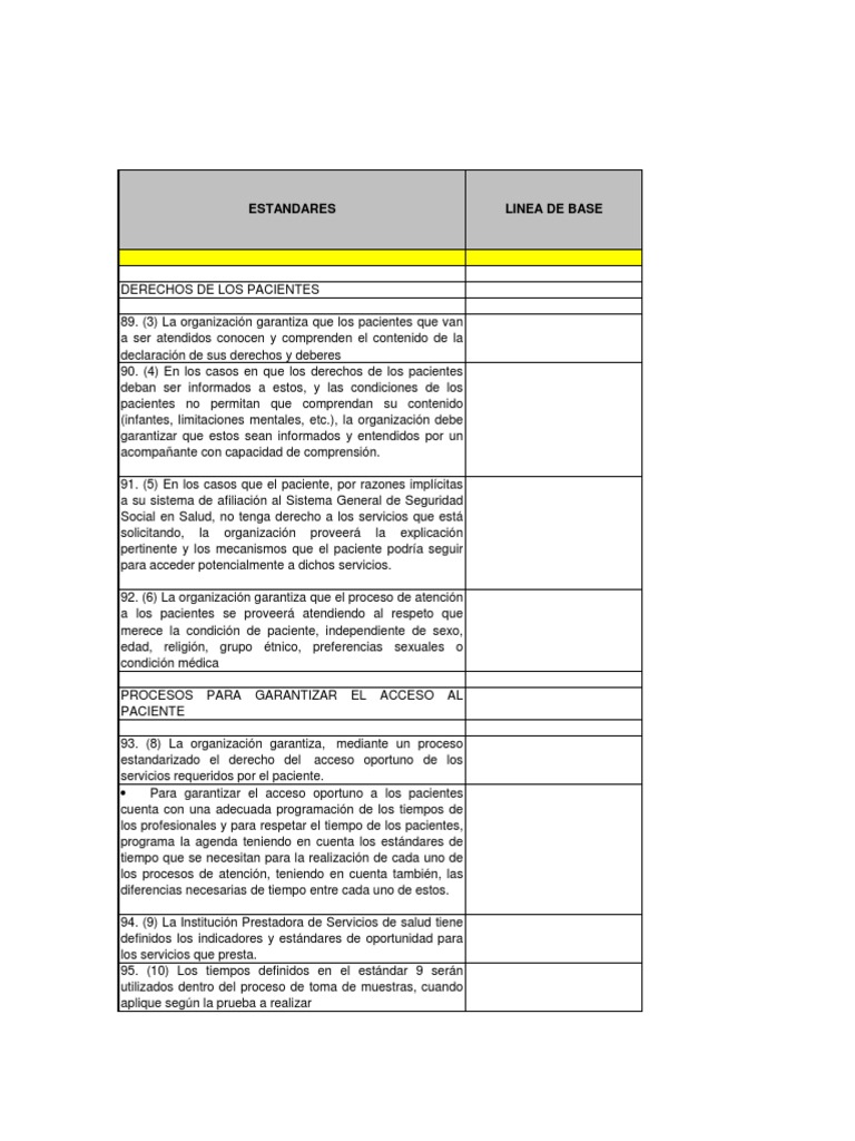Matriz Pamec Con Base de Acreditacion | PDF | Calidad (comercial ...