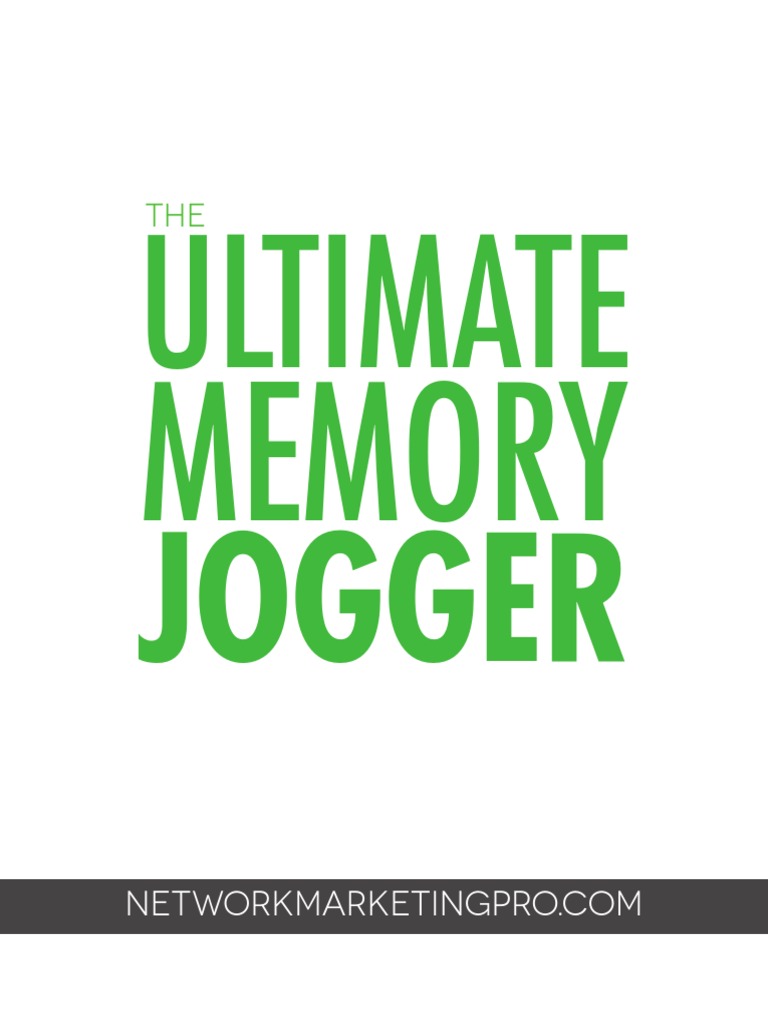 Memory Jogger Prospect Building Workbook - GoPro | PDF | Multi Level ...