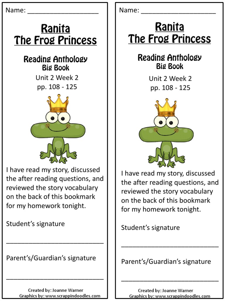2 2 Bookmark Ranita - The Frog Princess | PDF