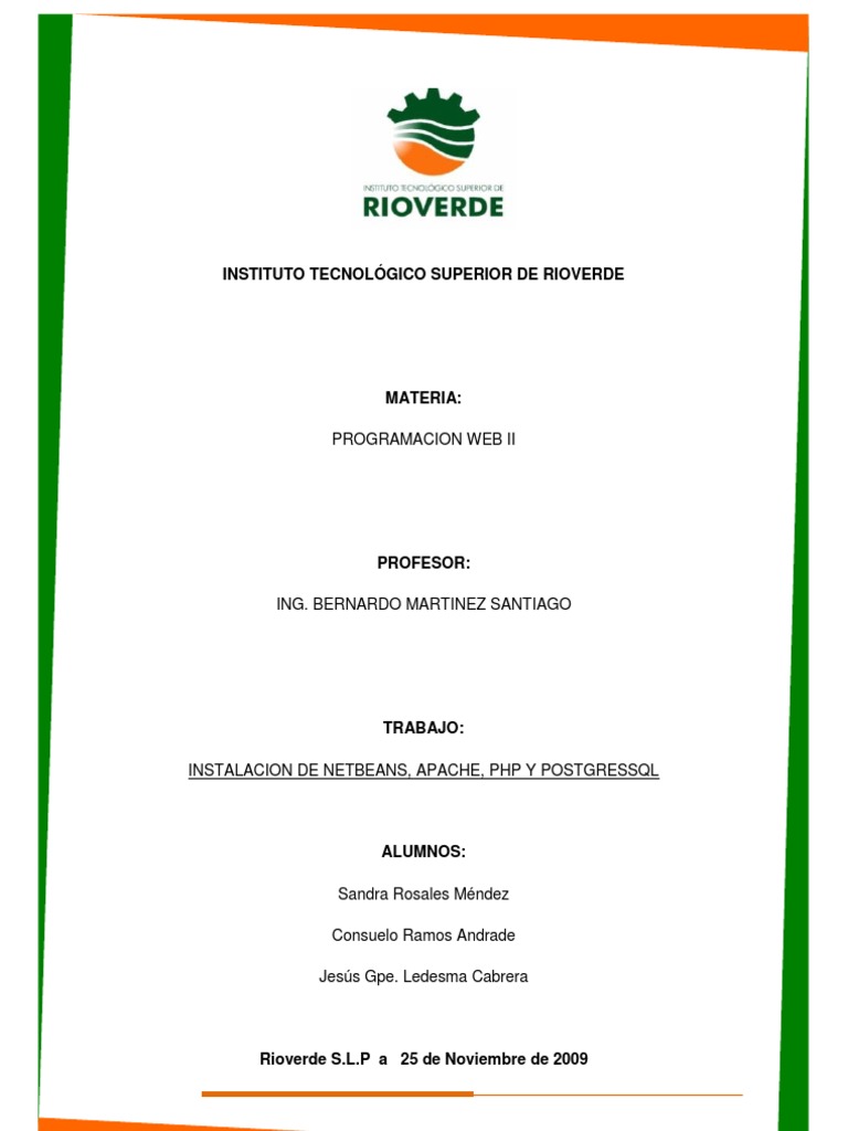 Instalacion de Netbeans y Postgres | PDF | Frijoles Netos | Aplicaciones y software