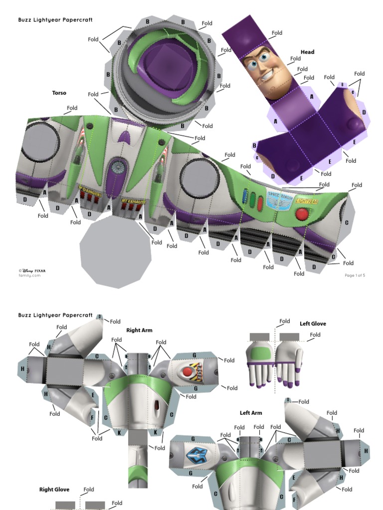Buzz Lightyear 3d Papercraft FM 0612 | PDF