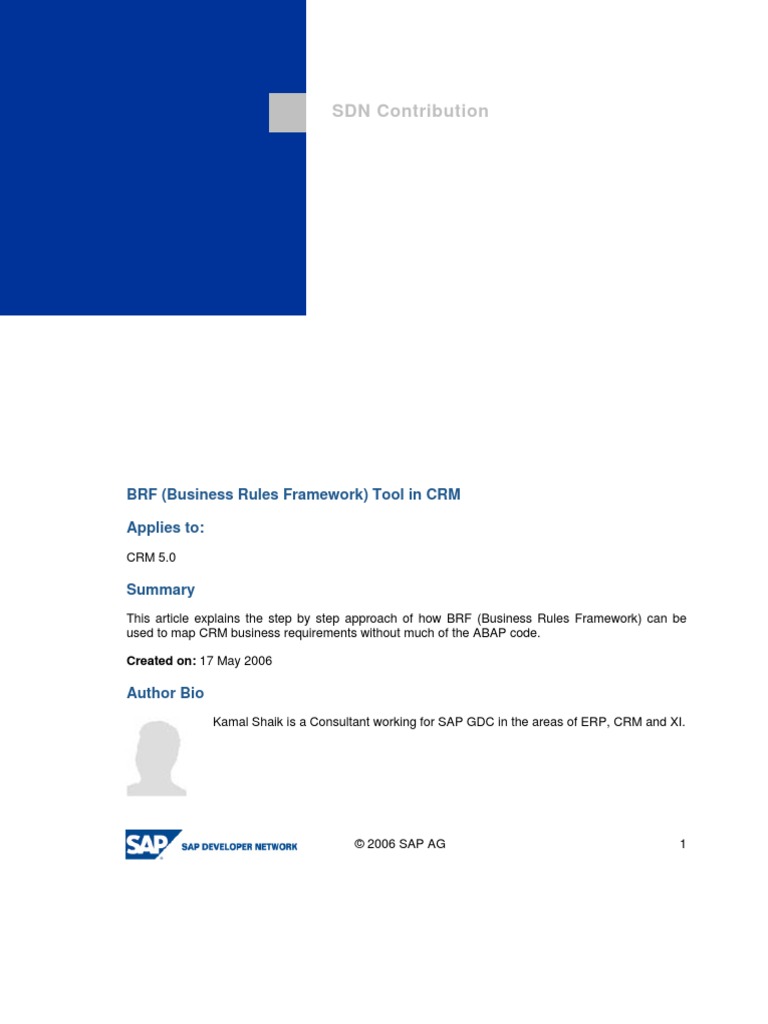 BRF Example | PDF | Customer Relationship Management | Computer Engineering