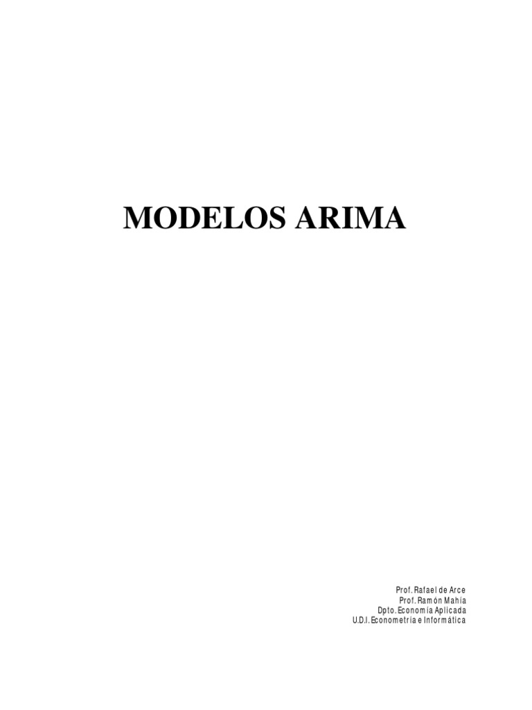 Modelos Arima | PDF