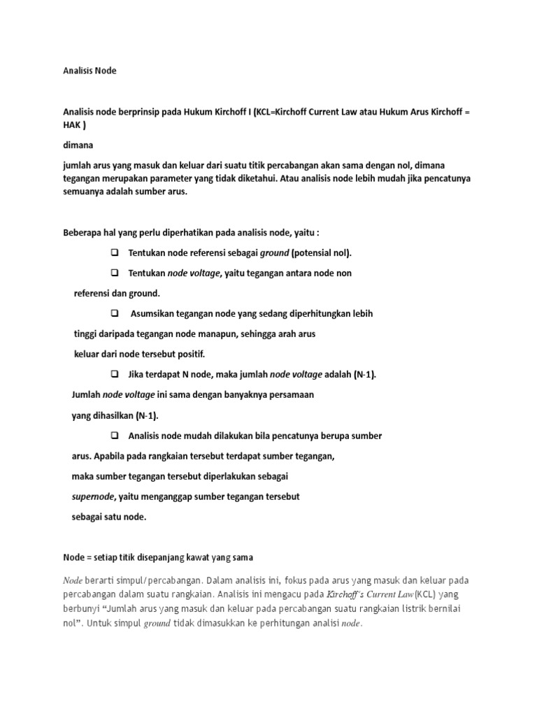 Analisis Node | PDF