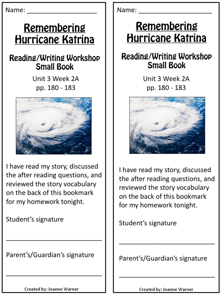 Hurricane Katrina Reading Workshop | PDF | Tropical Cyclones | Tropical ...