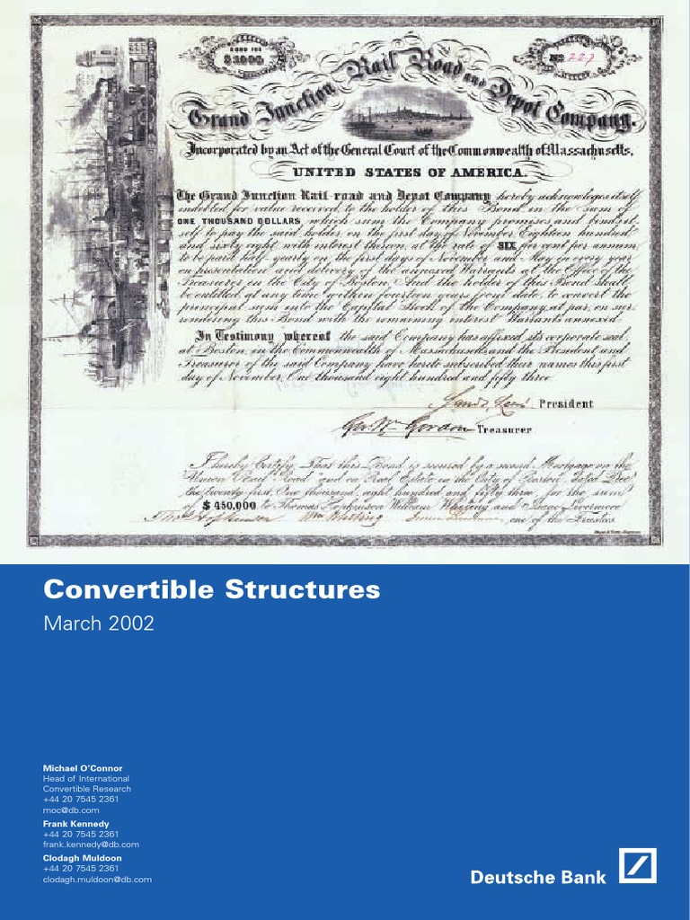 Convertible Structures | PDF | Bonds (Finance) | Initial Public Offering