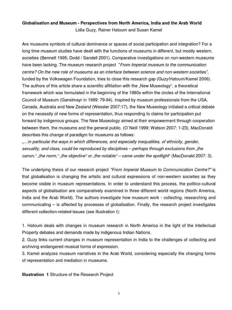 Rethinking Representation: A Comparative Analysis of Globalization's ...