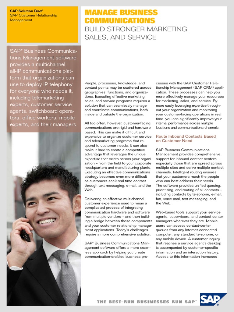 Manage Business Communications | PDF | Customer Relationship Management ...