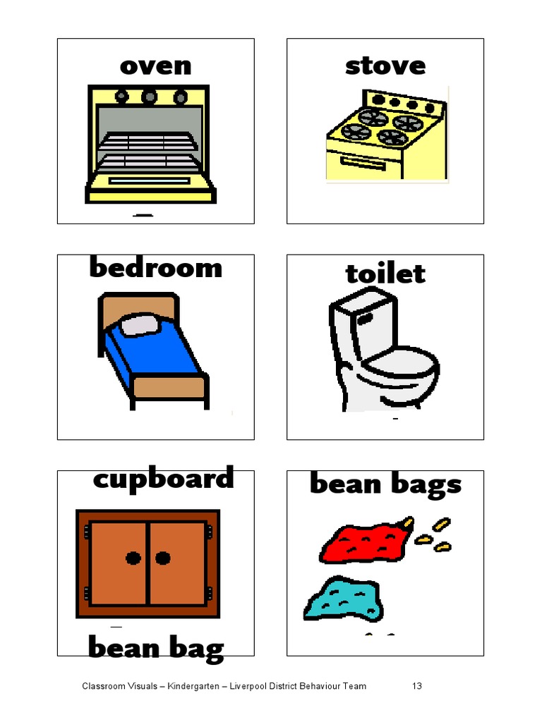 Kindergarten Classroom Visuals Guide | PDF | Language Arts & Discipline