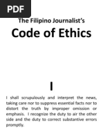 PPI Journalist Code of Ethics | PDF | Politics | Social Science