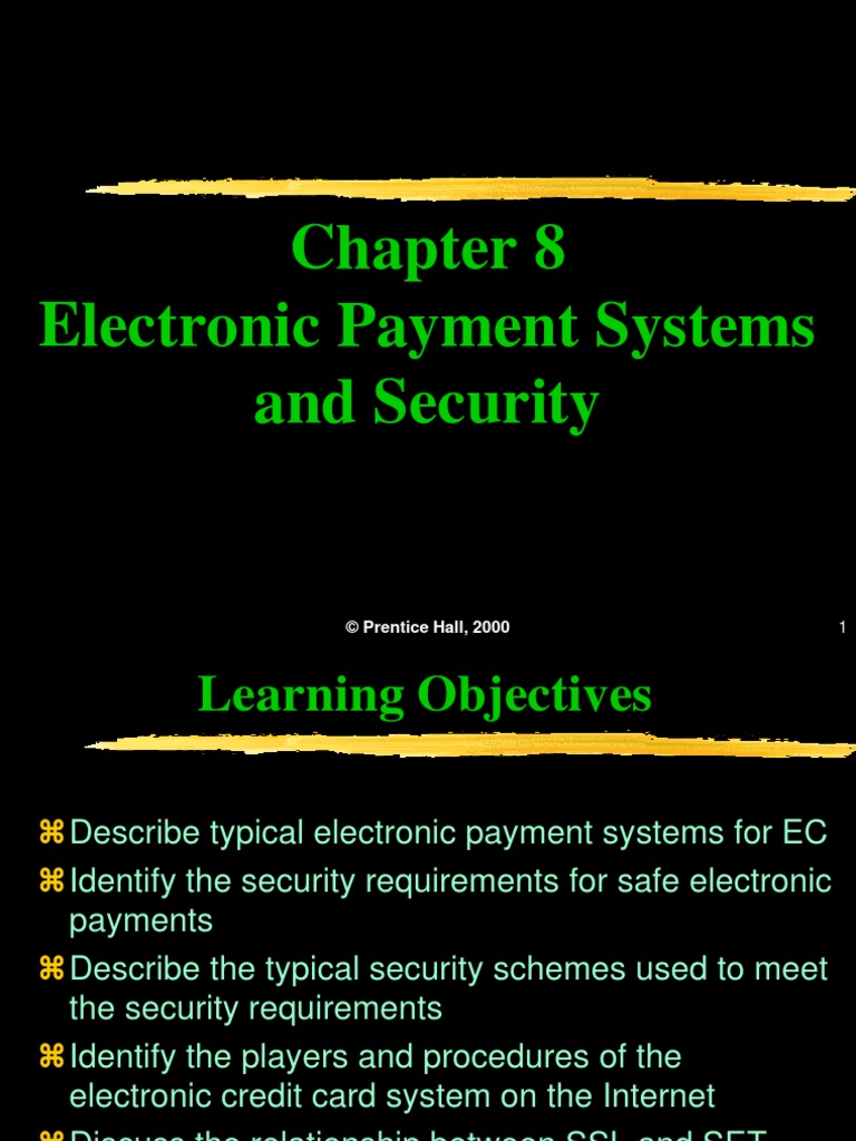 Electronic Payment System Security Pdf Public Key Cryptography