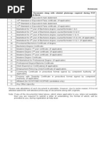 Check List For Joining Formalities | PDF | Document | Official Documents