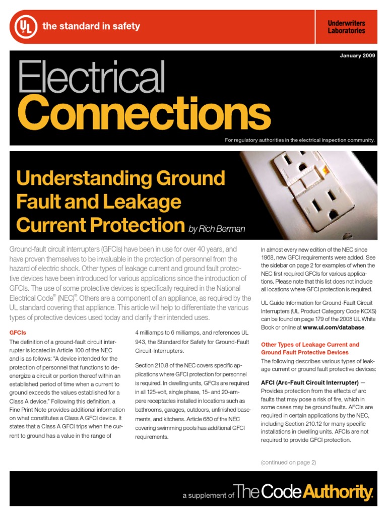 Understanding Ground Fault and Leakage Current Protection: by Rich ...