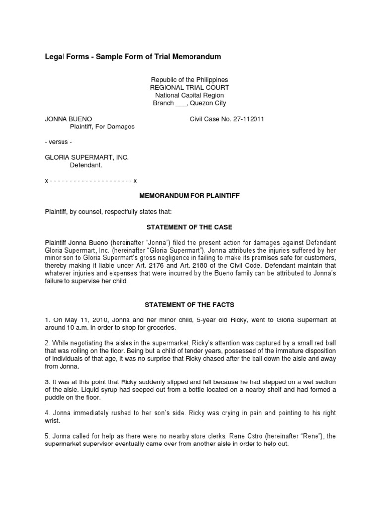Legal Memorandum | PDF | Law