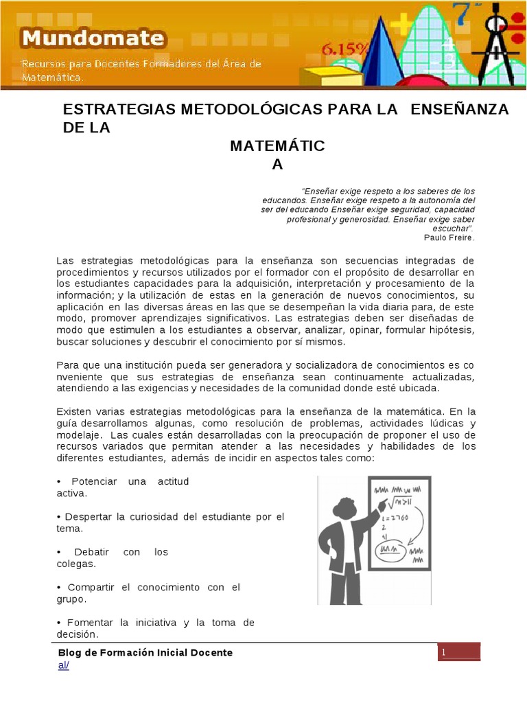 001 Mundomate Estrategias de Matematica | PDF | Enseñanza de matemática ...