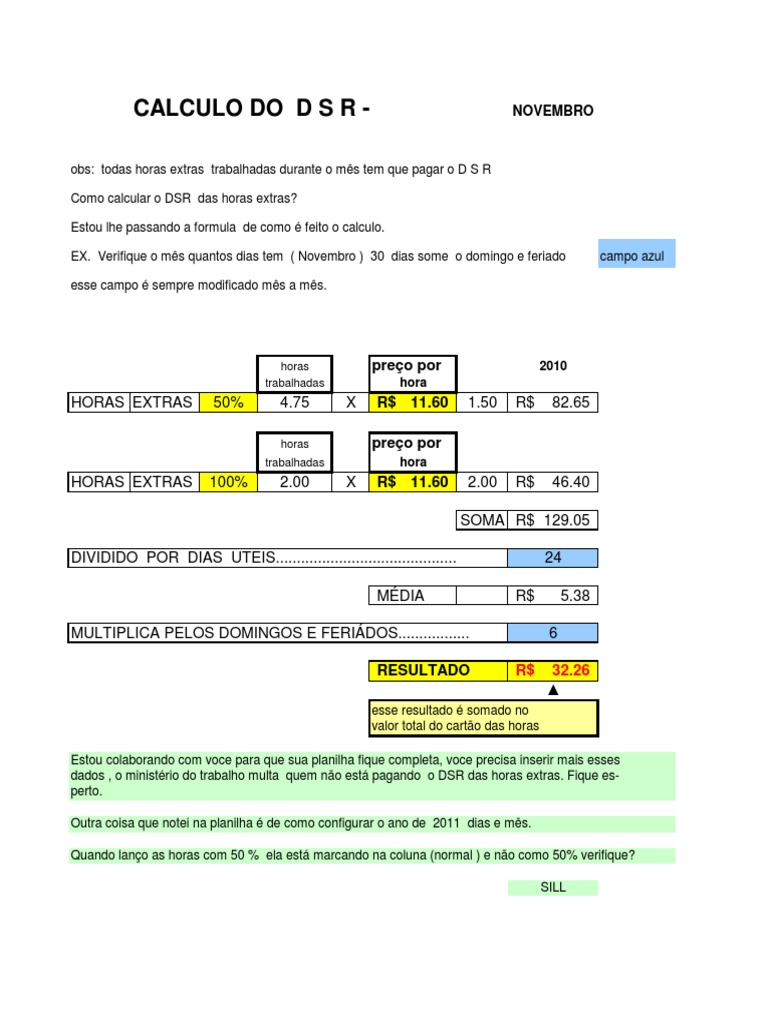 Calculo Do DSR A | PDF | Métodos e Materiais de Ensino