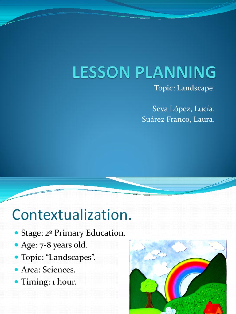 Topic: Landscape. Seva López, Lucía. Suárez Franco, Laura | PDF