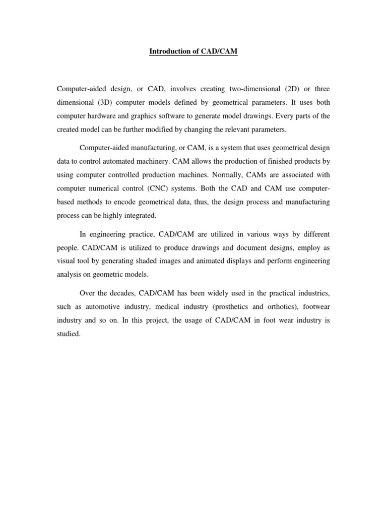 Introduction of CAD | PDF | Computer Aided Design | Shoe