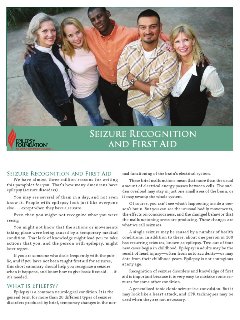 Seizure Recognition and First Aid | PDF | Epilepsy | Neurological Disorders