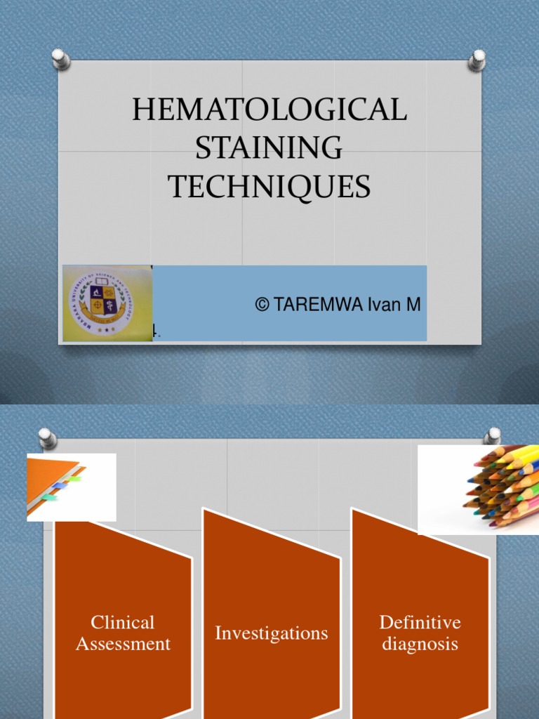 Lecture - 1 Hematological Staining | PDF | Staining | Hematology
