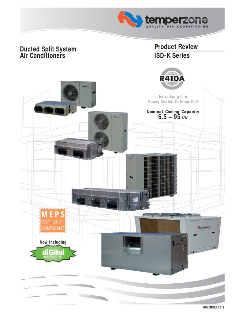 TEMPERZONE Ducted Split System Brochure | Air Conditioning | Hvac