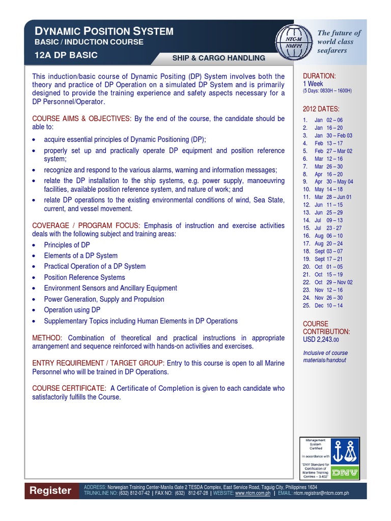 NTC DP Basic Course | Download Free PDF | Science | Science And Technology