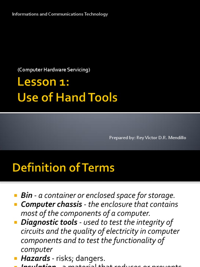Usage of Hand Tool CHS | PDF | Electrostatic Discharge | Electromagnetism