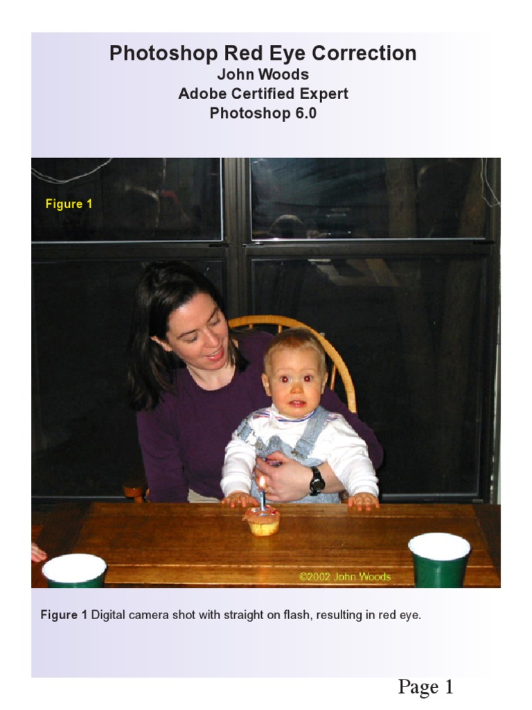 Photoshop Red Eye Correction: John Woods Adobe Certified Expert ...