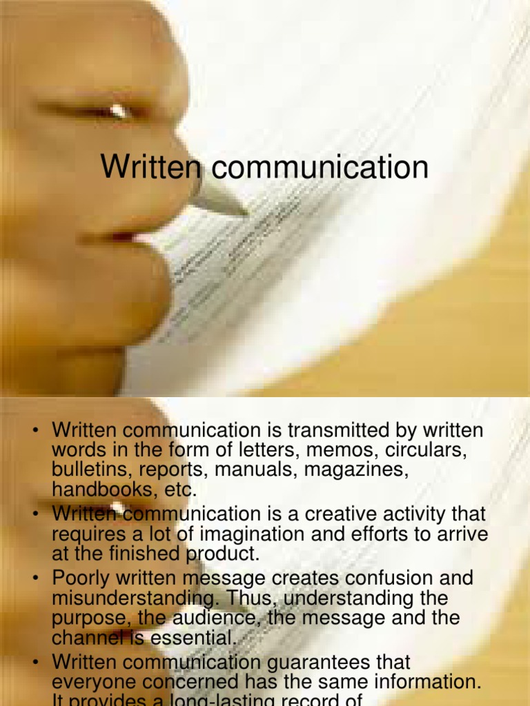 Effective Written Communication Guide | PDF | Writing | Communication