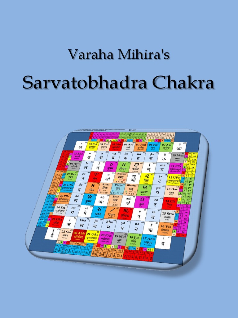 Varaha Mihira's: Sarvatobhadra Chakra | PDF | Astrology | Hindu Astrology