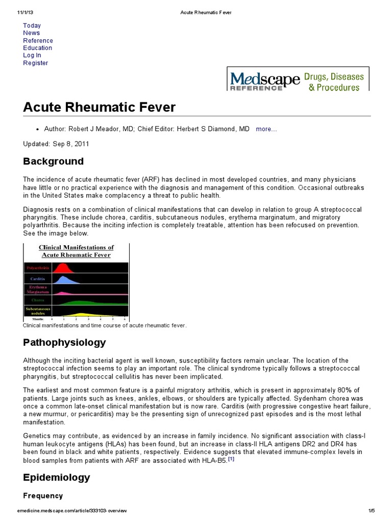 Acute Rheumatic Fever | PDF | Medical Specialties | Health Sciences