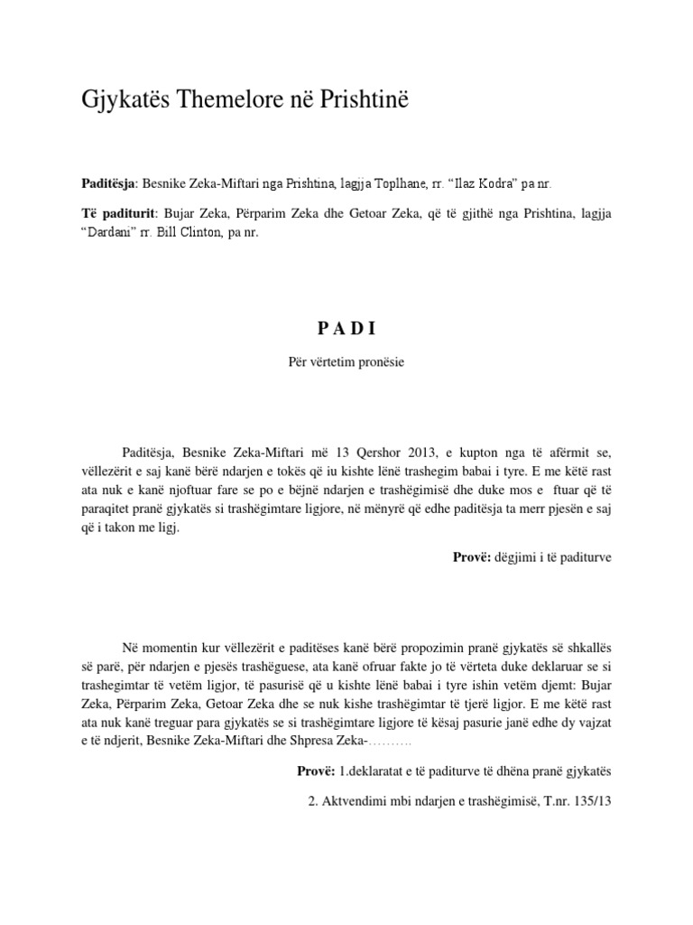 Padi Per Vertetim Pronesie