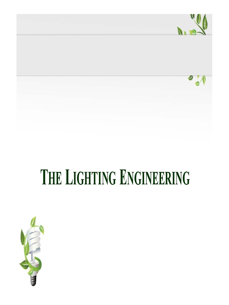 Lighting | PDF | Fluorescent Lamp | Incandescent Light Bulb