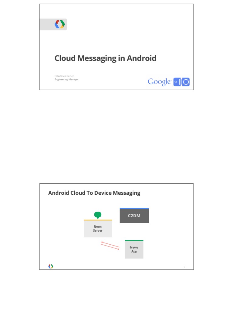 Google Cloud Messaging For Android | PDF | Telecommunications | Digital ...