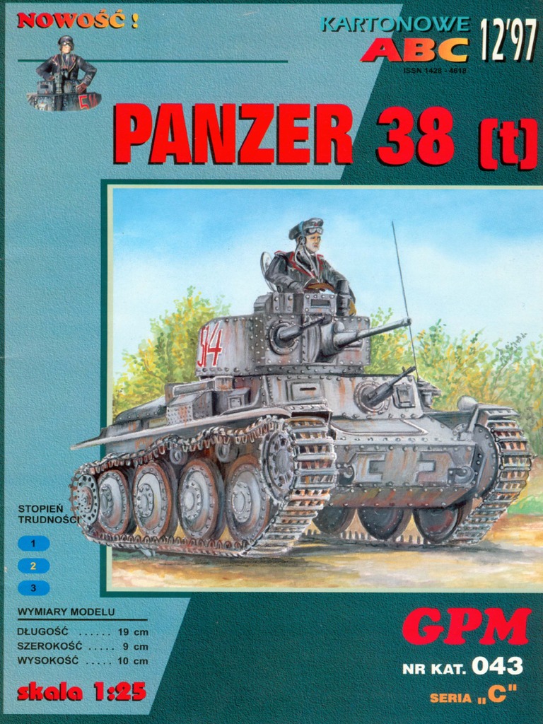 (Papermodels@Emule) (GPM 043) - PZKPFW 38 (T) | PDF