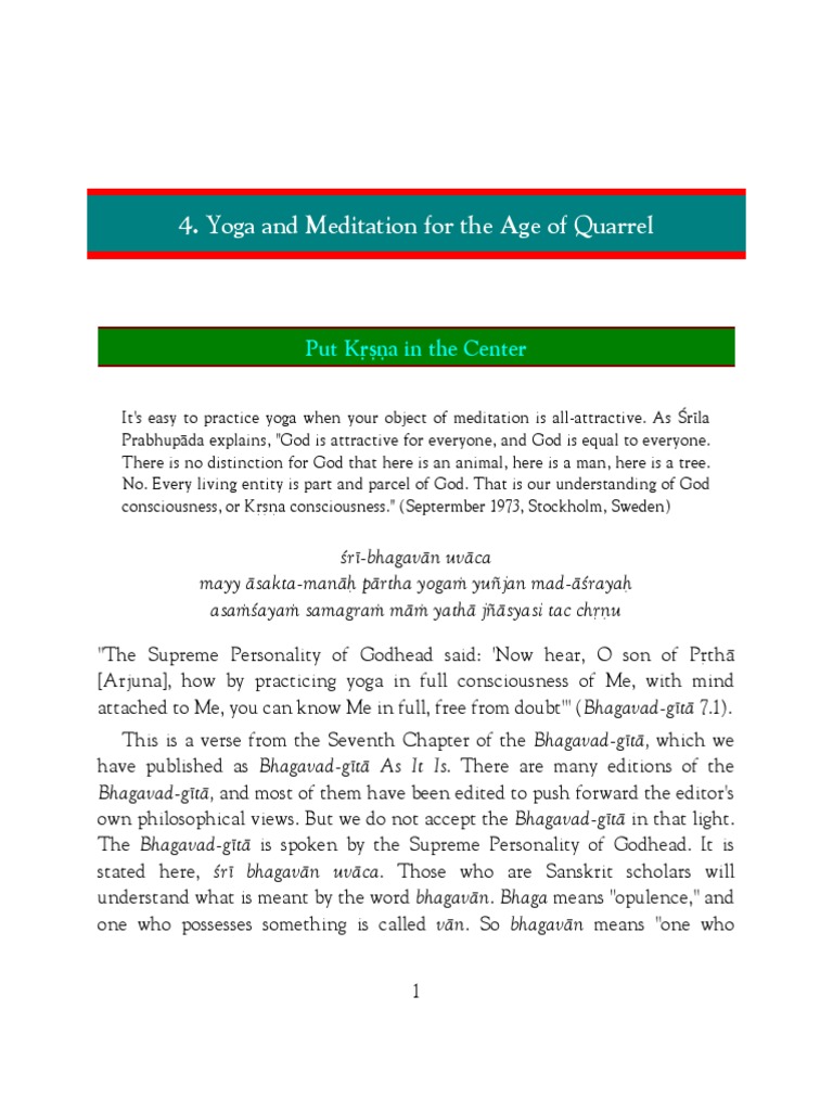 Yoga AndMeditation | PDF | Yoga | Senses