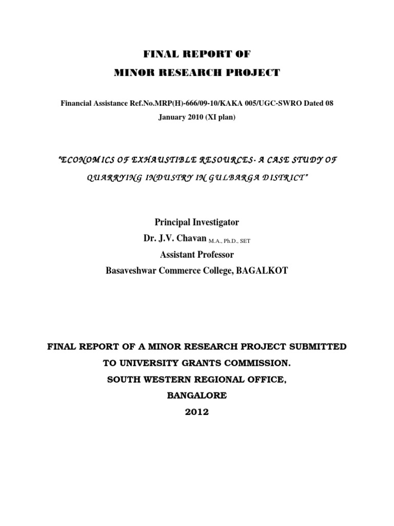 RK Project | PDF | Resource | Resource Depletion