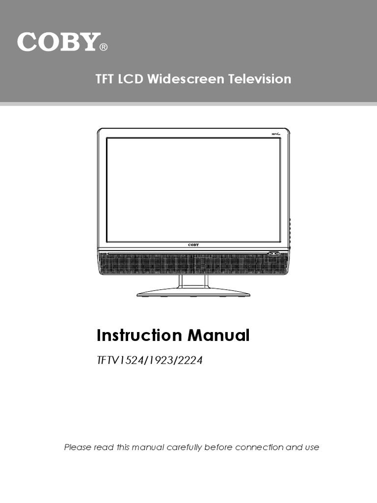 Instruction Manual: TFT LCD Widescreen Television | PDF | Hdmi | Ac ...
