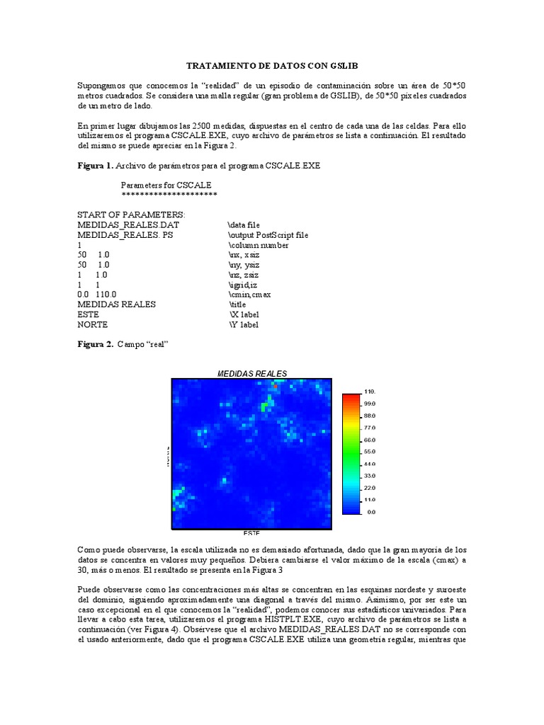 Tratamiento de Datos Con Gslib | PDF | Distribución normal | Simulación